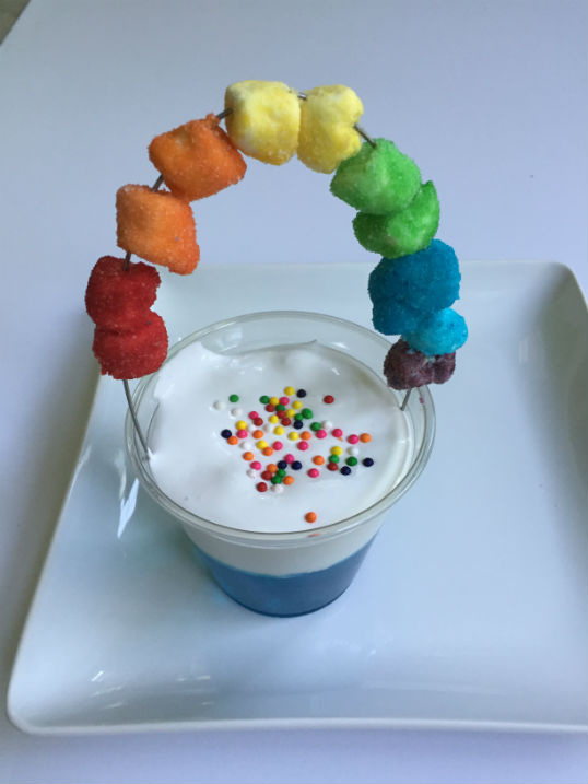Jell-O Rain, Marshmallow Fluff Clouds, and Marshmallow Rainbows~ Birth ...